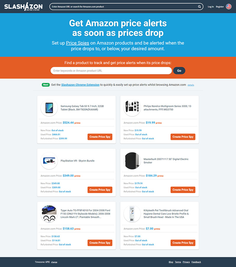 Price tracking and alert system with Amazon Product Data API integration.